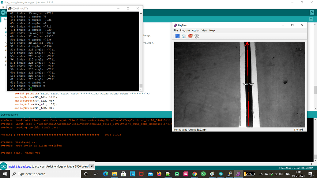 Pixy2 Showing only intersection angle even on straight lines - Pixy ...